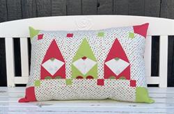 Patchwork jul i rødt og grønt, patchwork bog på dansk